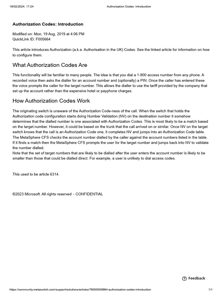 Authorization Codes_ Introduction | PDF