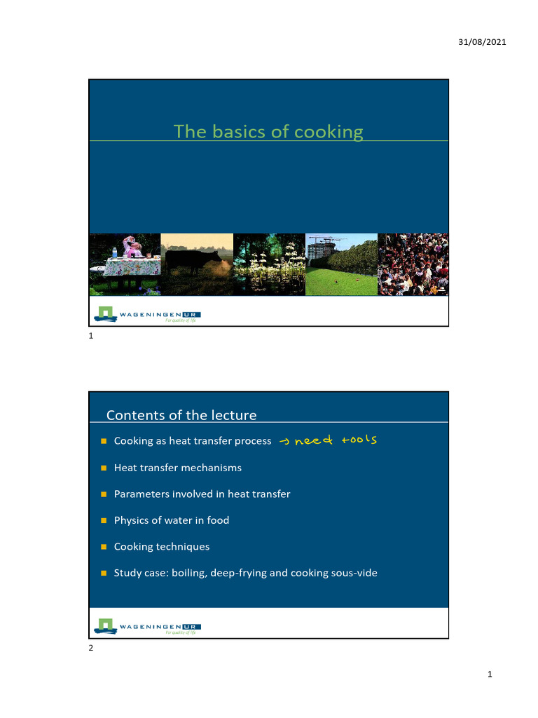 Basics of Cooking | PDF