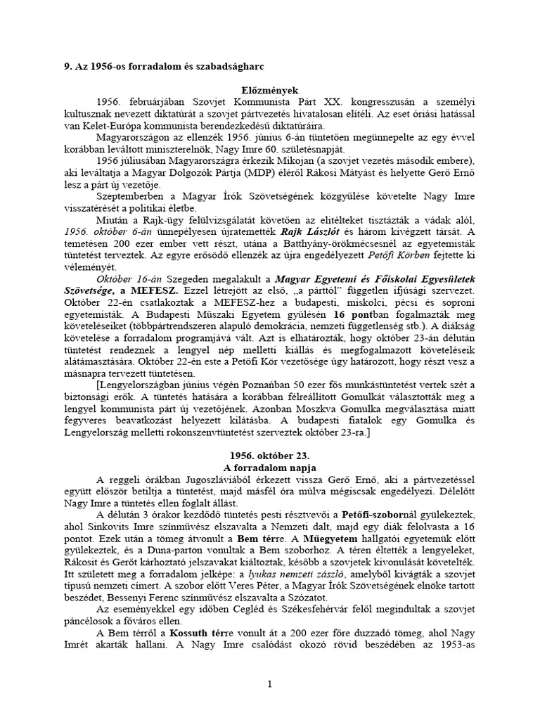 1956-Os Forradalom | PDF