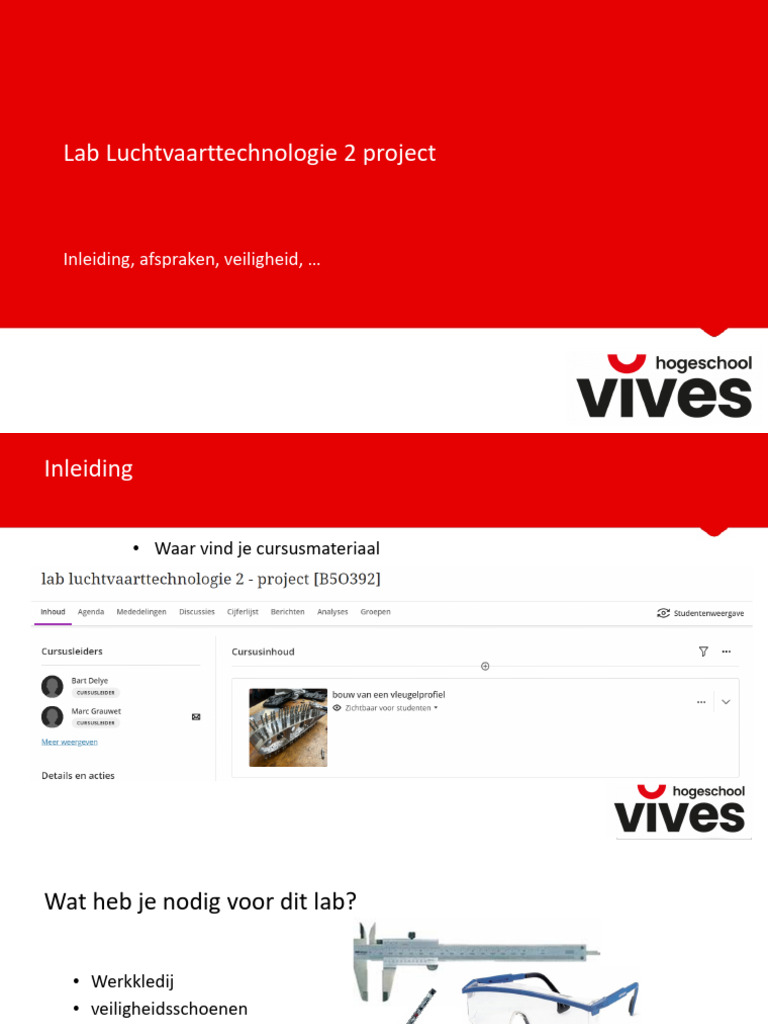 Hogeschool VIVES Luchtvaarttechnologie 2 | PDF