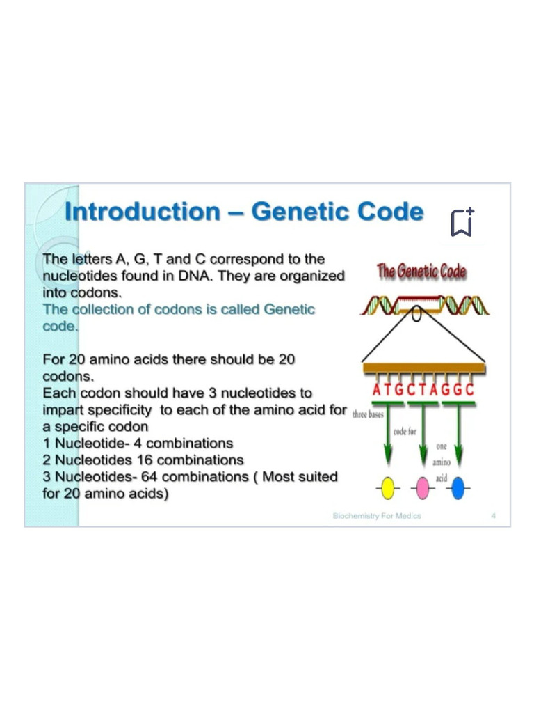 Genetic Code- Module-06 (Biology) | PDF