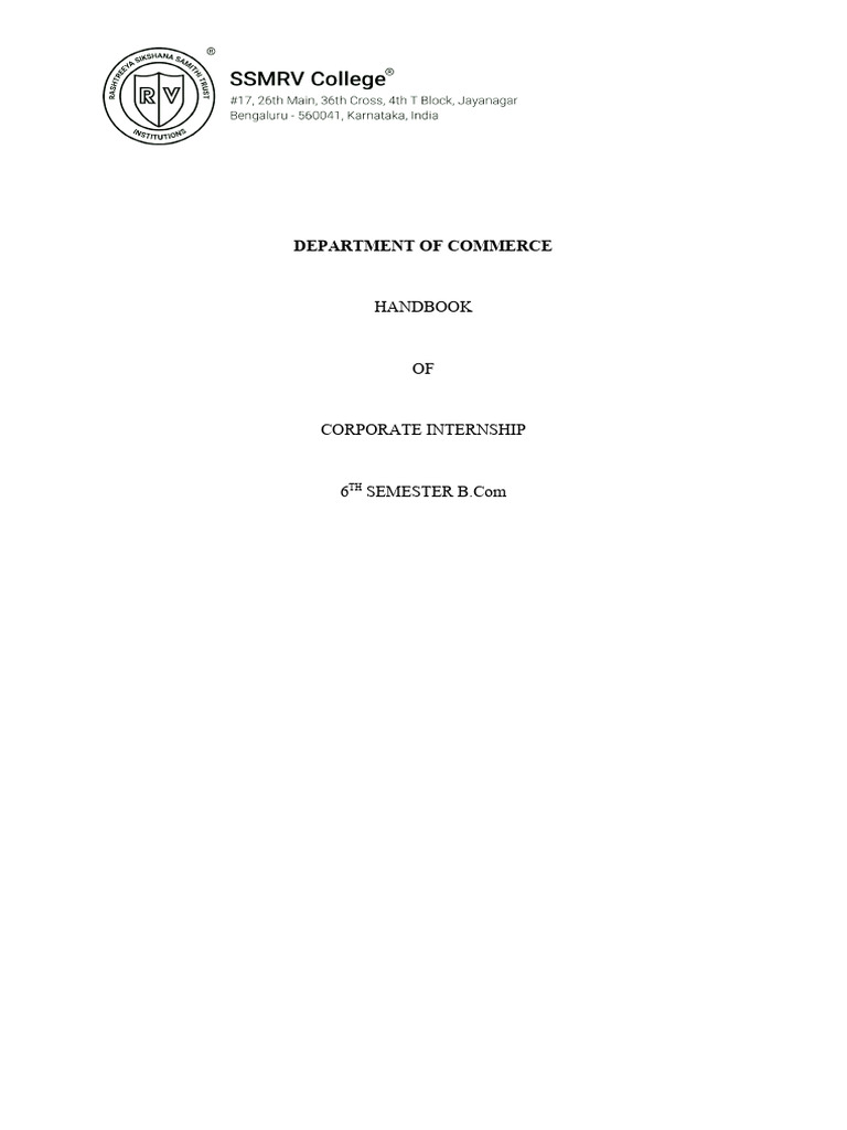 Internship HandBook 1 | PDF | Thesis | Internship Internship HandBook 1 | PDF | Thesis | Internship