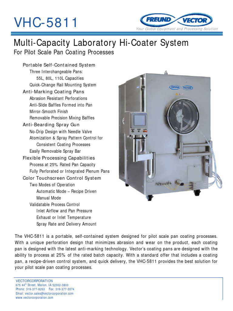 VHC-5811 Prod Info Sheet | PDF | Mechanical Engineering | Manufactured ...