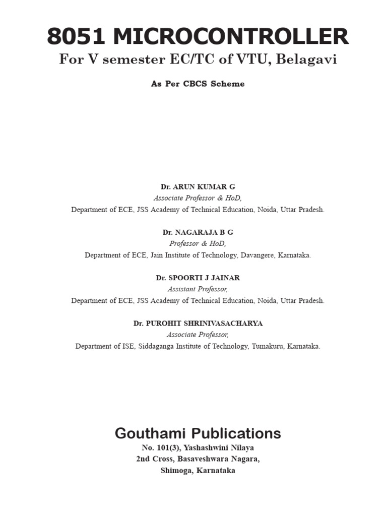 8051 Microcontroller | PDF | Microprocessor | Microcontroller 8051 Microcontroller | PDF | Microprocessor | Microcontroller