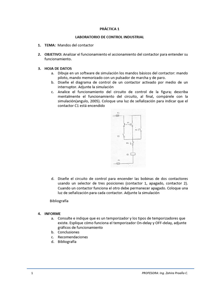Práctica 1_Control Industrial | PDF