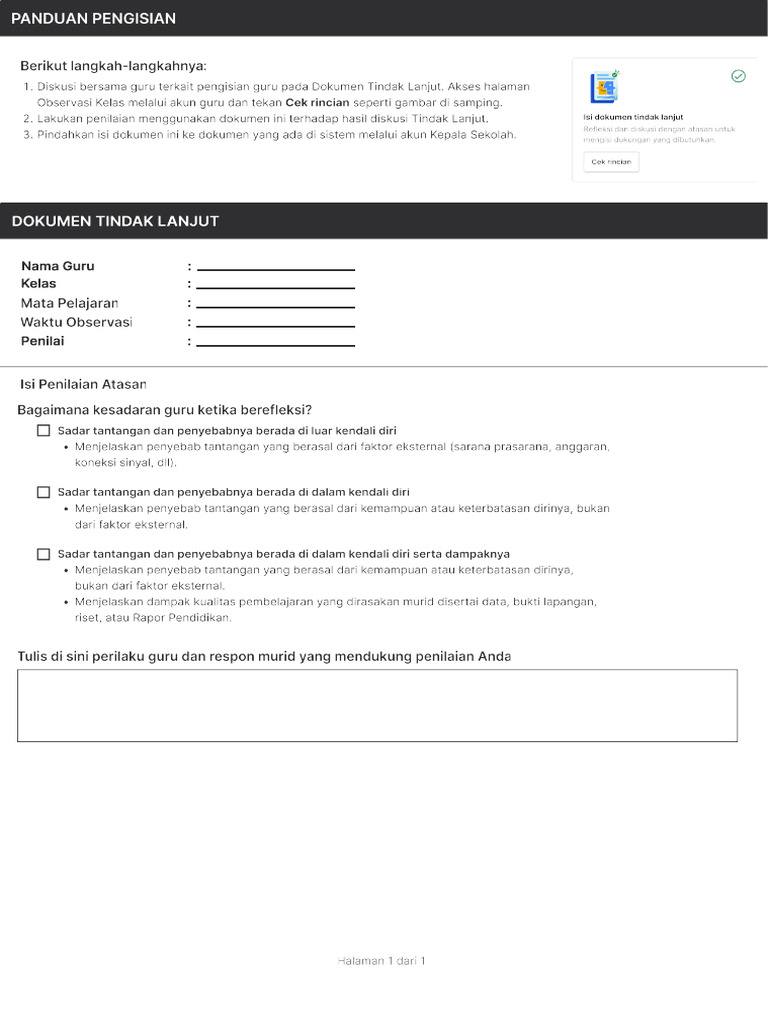 Dokumen TINDAK LANJUT | PDF