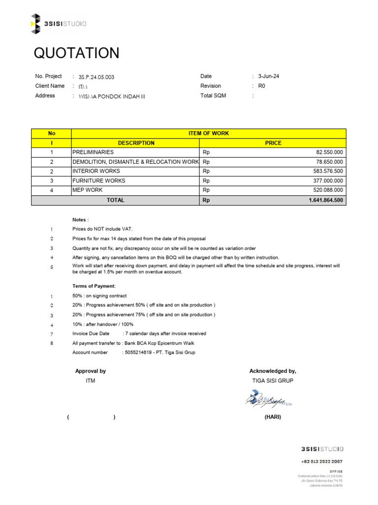 BOQ ITM R0, 3 Juni 2024 | PDF | Lighting | Light Emitting Diode