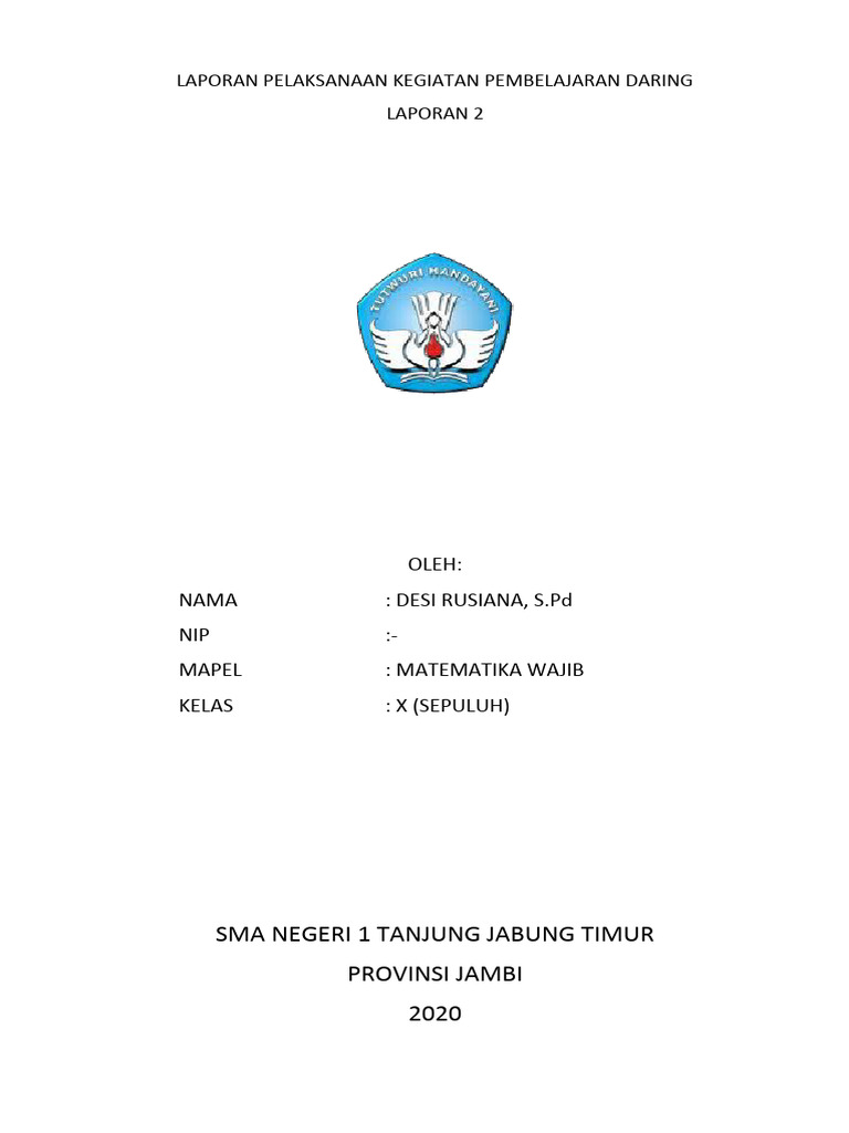 Lap 2 Desi MTK Wajib Kls X | PDF