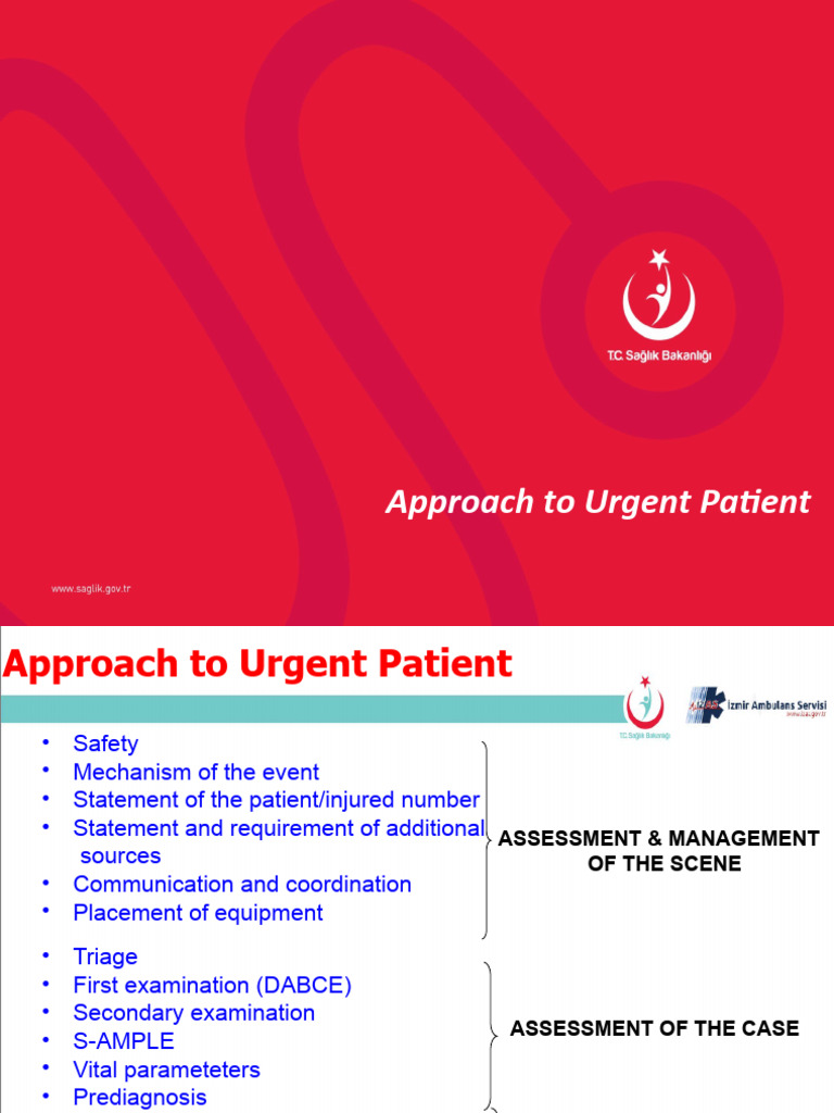 Approach To Urgent Patient | PDF | Ambulance | Thorax