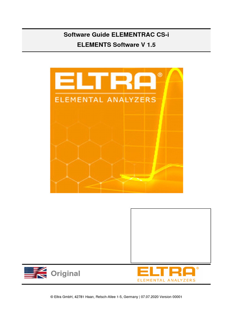 Manual Elements-Software 1 5 CS-I en | PDF | Calibration | Button ...