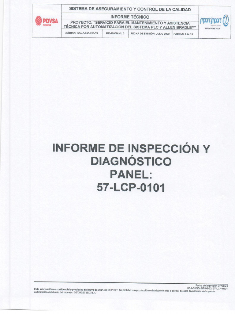 Informe Final 57 LCP 0101 | PDF