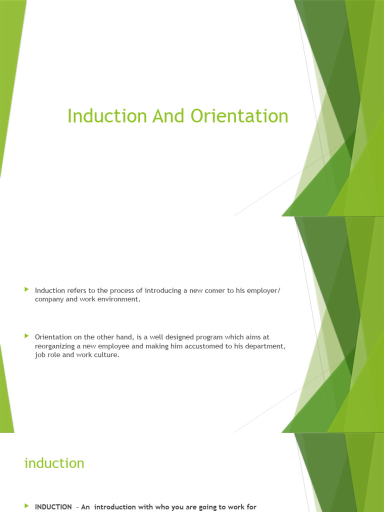 HRM - Induction and Orientation | PDF | Employee Retention | Employment