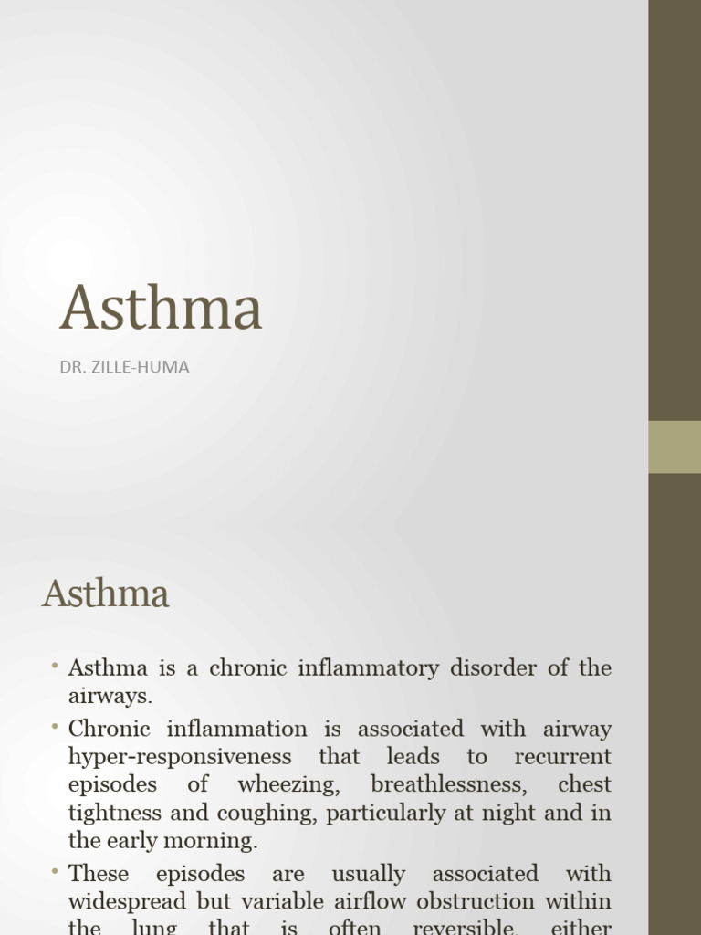 Asthma | PDF | Asthma | Chronic Obstructive Pulmonary Disease