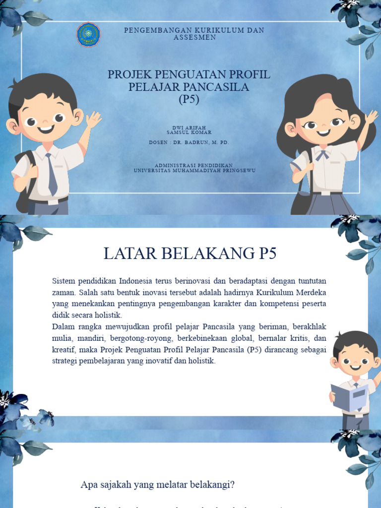 Presentasi Project Penguatan Profil Pelajar Pancasila | PDF