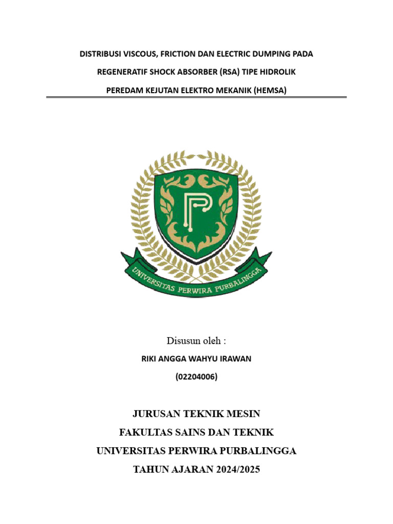 Getaran Mekanik Pada Shock Riki Angga Wahyu Irawan | PDF