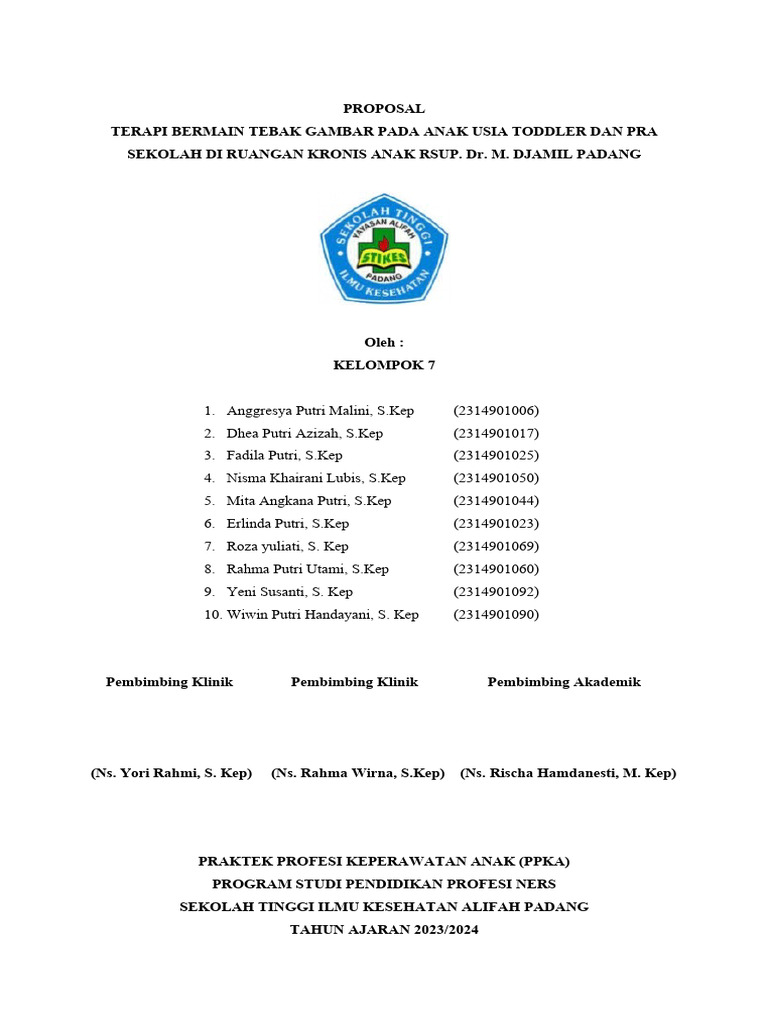 Terapi Bermain Klmpok 7 | PDF