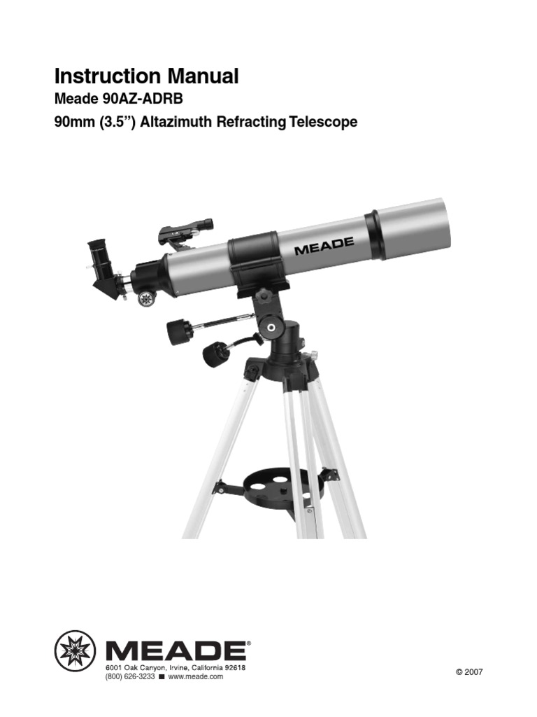 Meade Telescope | PDF | Milky Way | Jupiter