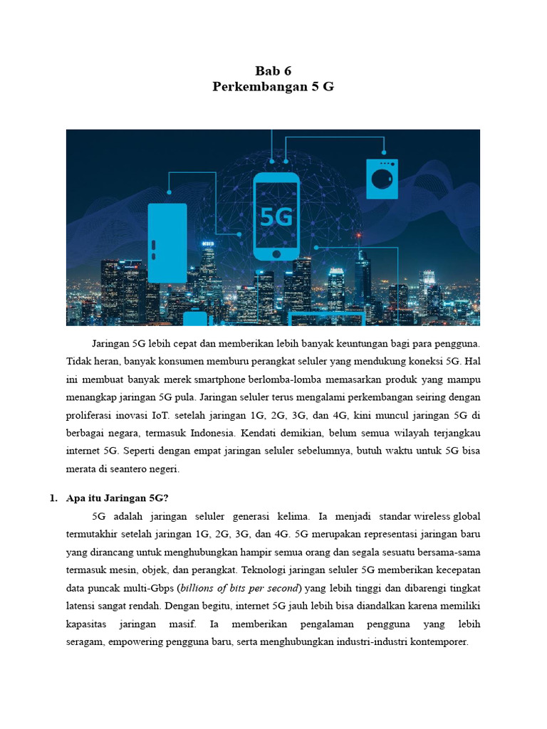 Pertemuan 9 Perkembangan 5G | PDF