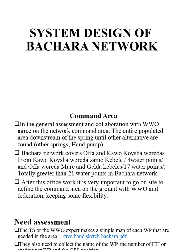 Bachara Network System Design | PDF | Topography | Surveying