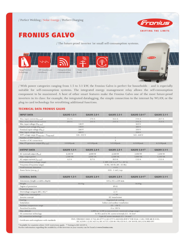 Fronius Galvo | PDF