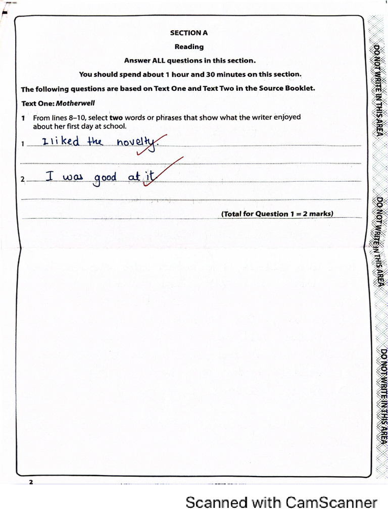 Language Paper 1 Section A- Question 1-4 | PDF Language Paper 1 Section A- Question 1-4 | PDF