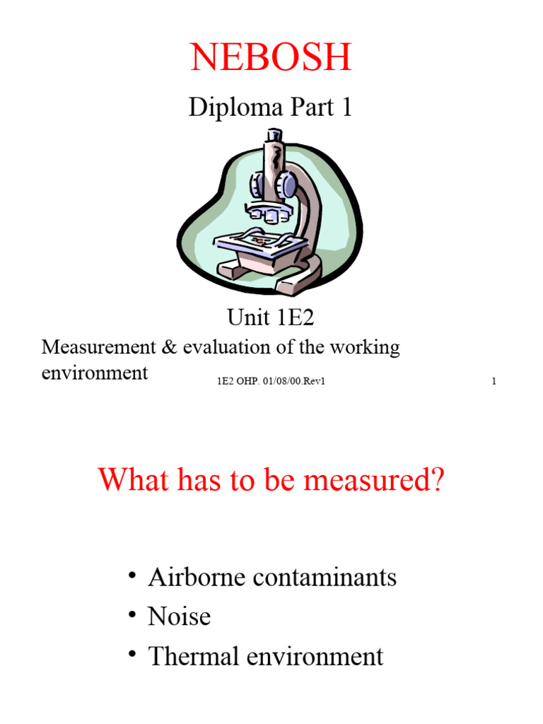 CoBDiploma OHP 1E2.Rev1 | PDF | Occupational Safety And Health | Safety