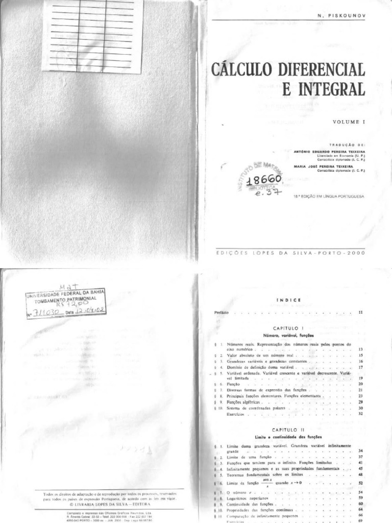 Livro Cálculo Diferencial E Integral Pdf
