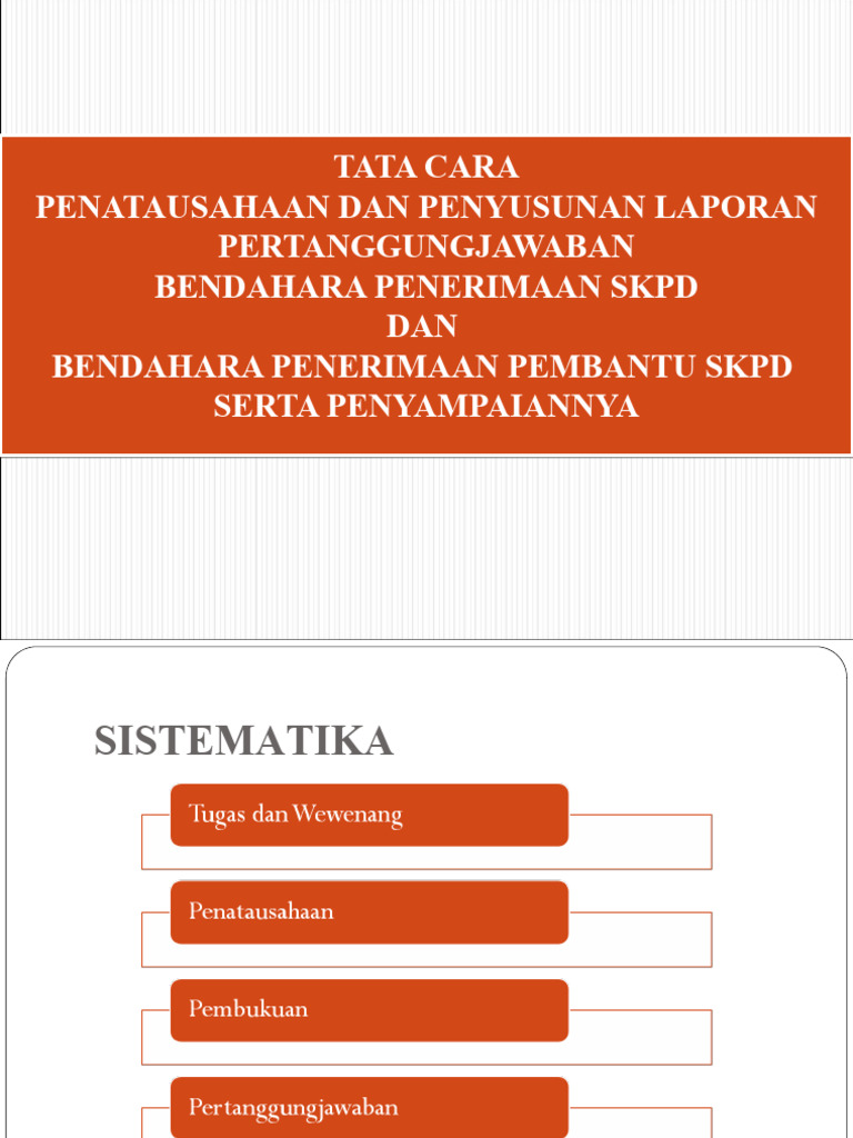 Tugas dan Pertanggungjawaban Bendahara SKPD | PDF