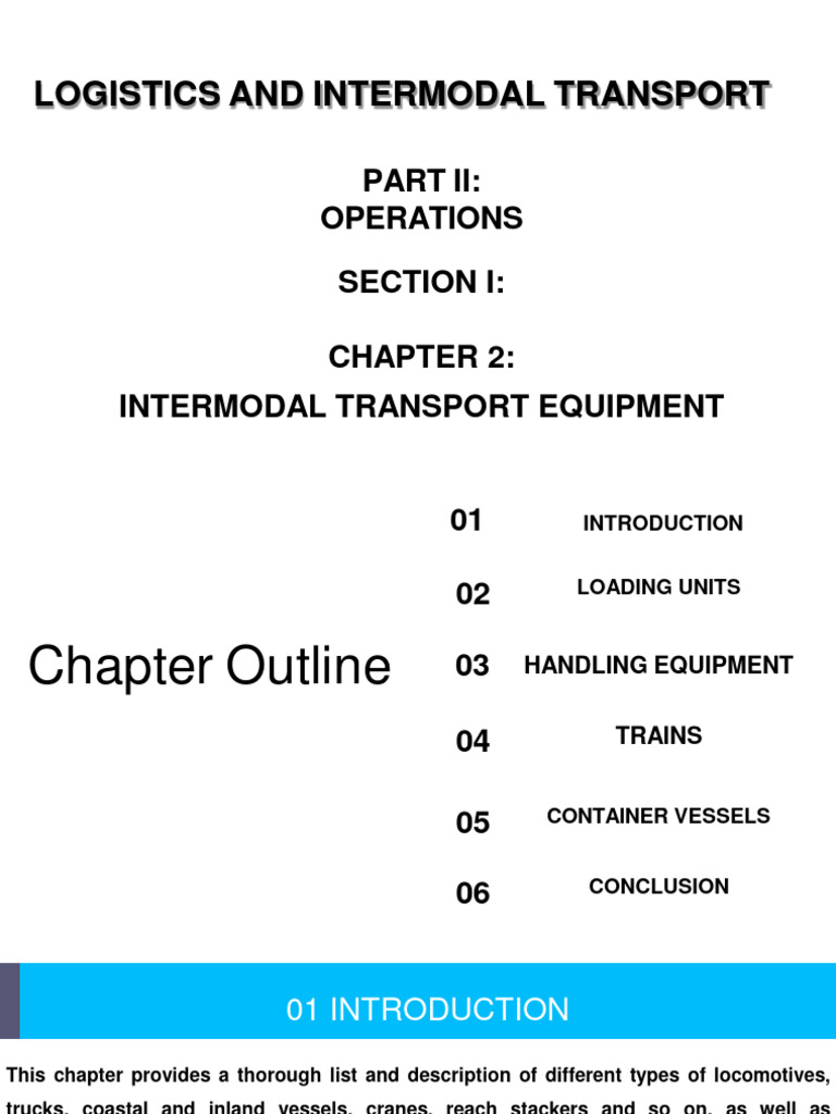 Chapter 2 - Section I Ii Iii | Download Free PDF | Train | Intermodal Freight Transport