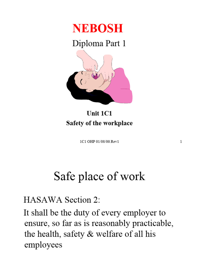 CoBDiploma OHP 1C1.Rev1 | PDF | First Aid | Safety