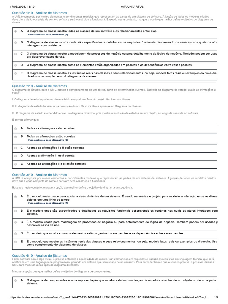 Analise Apol 2 Nota 100 | PDF | Diagrama de caso de uso | Linguagem de modelagem unificada (UML)