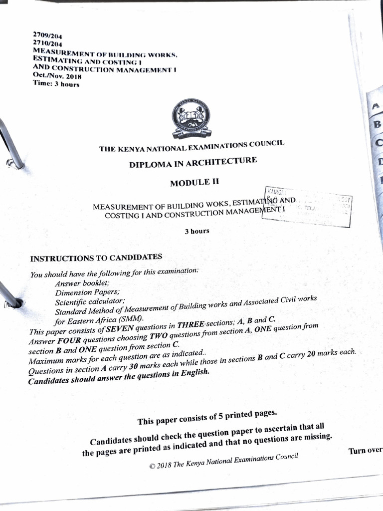 Measurement of Building Works ( Part 5) | PDF