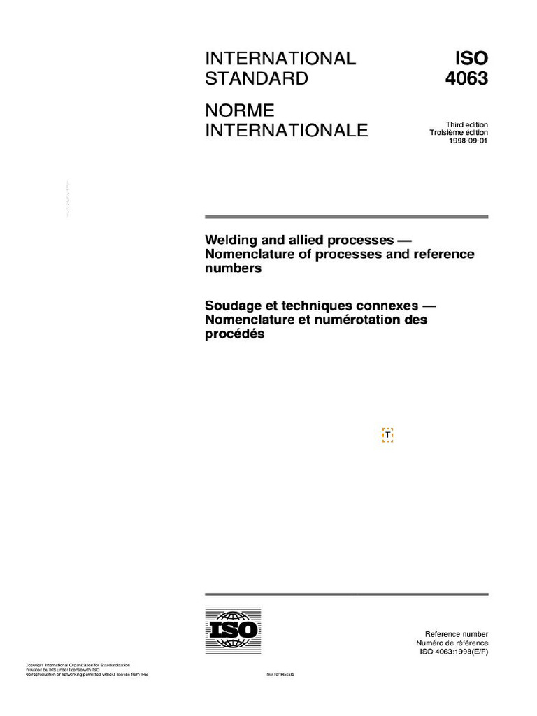 En Iso 4063 | PDF
