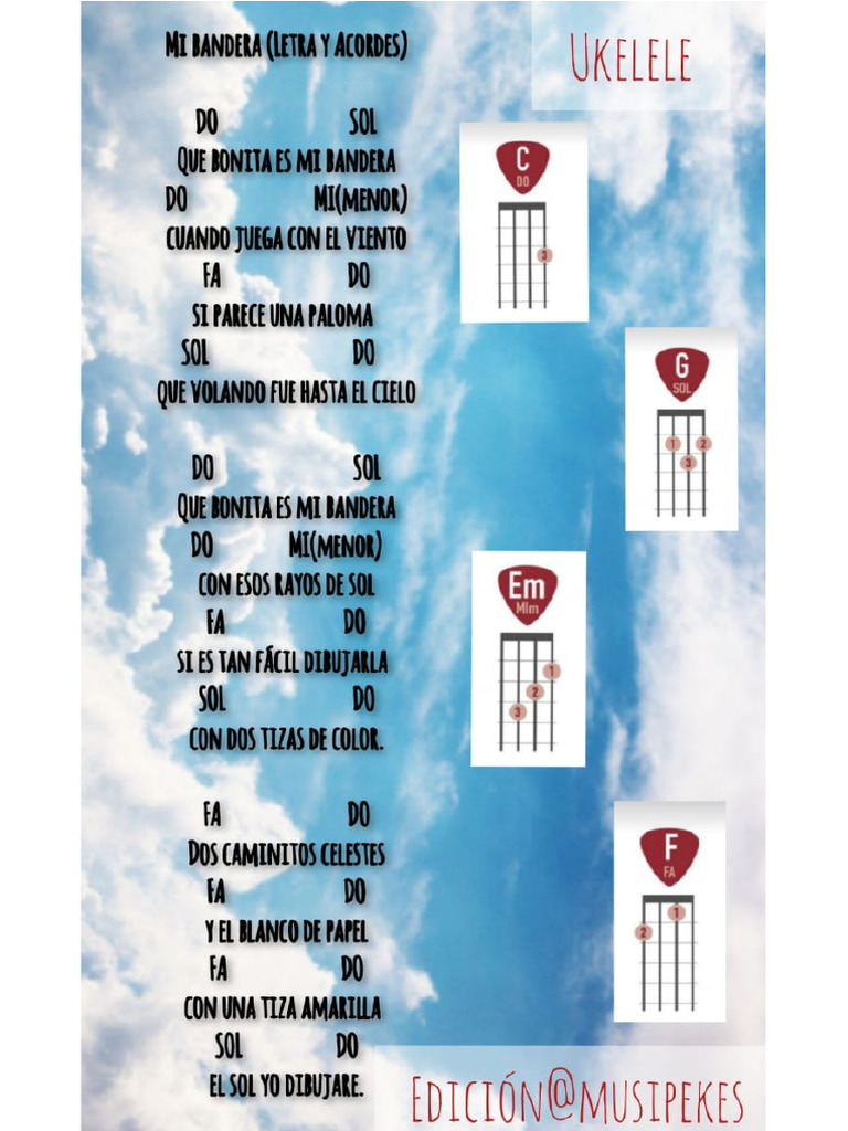 Mi Bandera (Letra y Acordes) | PDF | Poesía