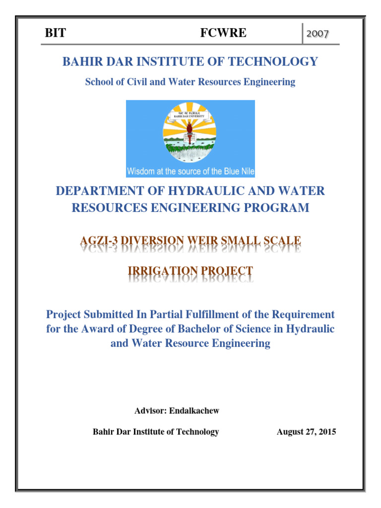 Final Project GC2015 4BE | PDF | Irrigation | Agriculture