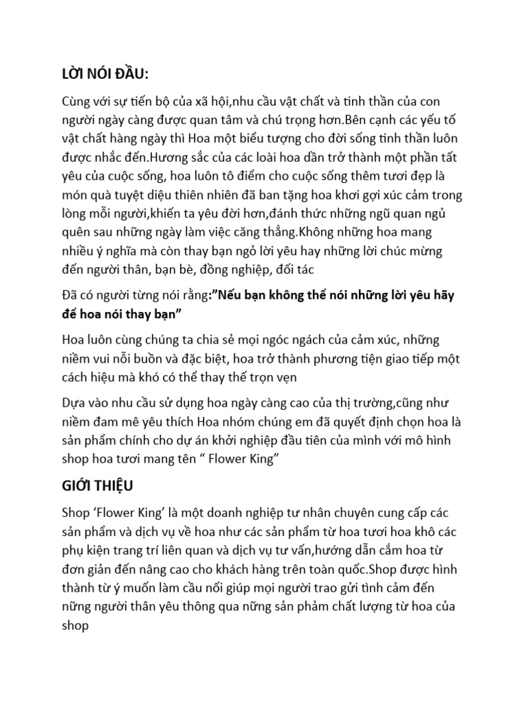 TTKN - Shop Hoa Tươi | PDF