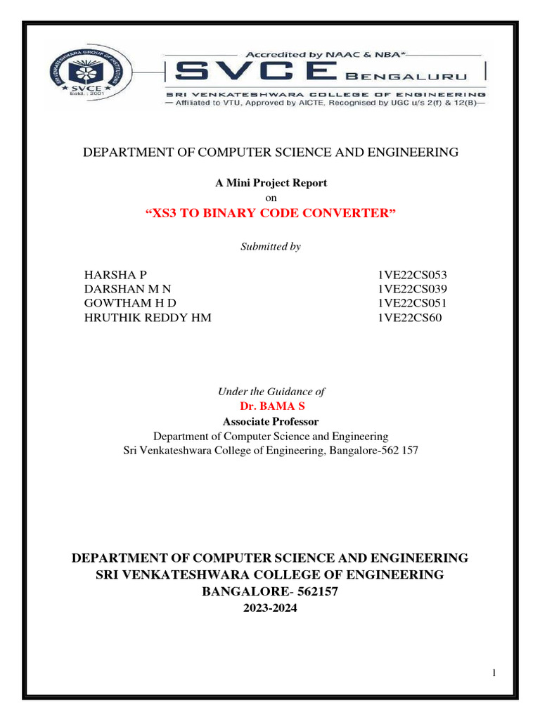 1-DD&CO Mini Project | PDF | Digital Electronics | Engineering