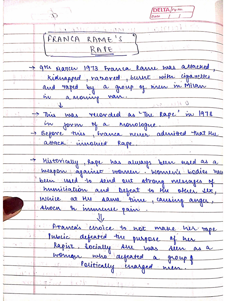 Rape Franca Rame | PDF