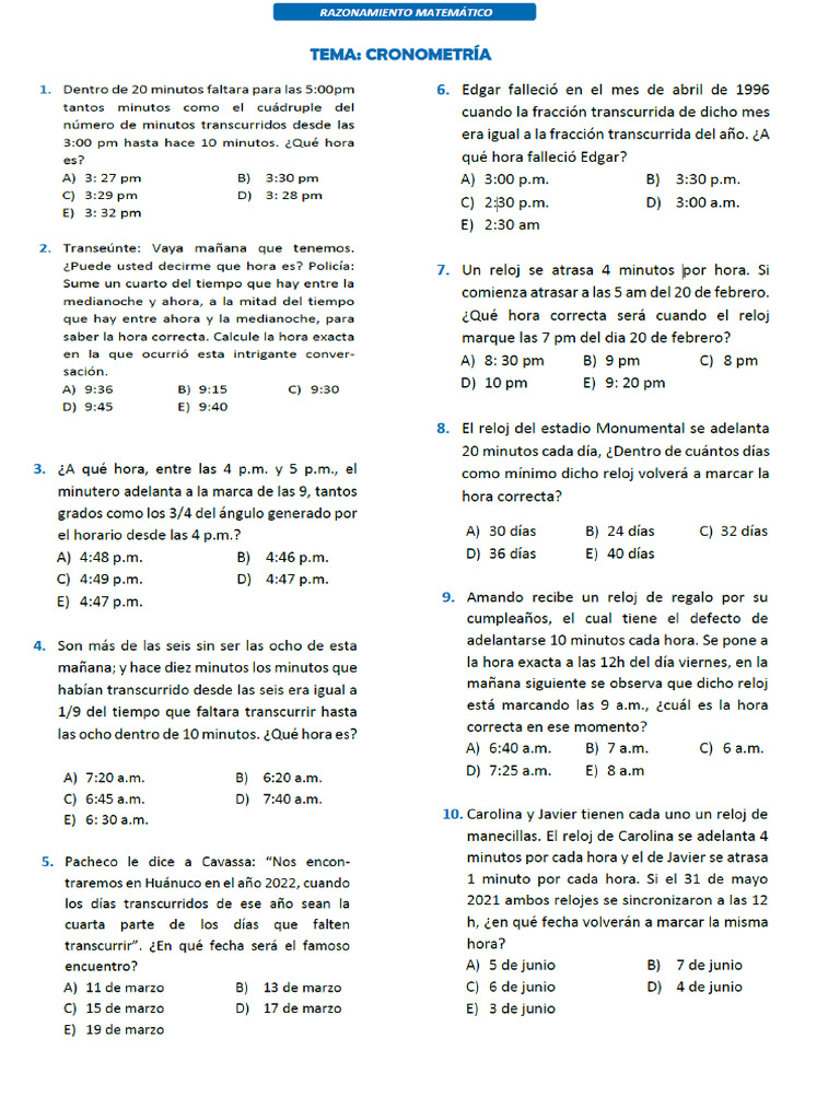 Rm Study Time Cronometria Pdf