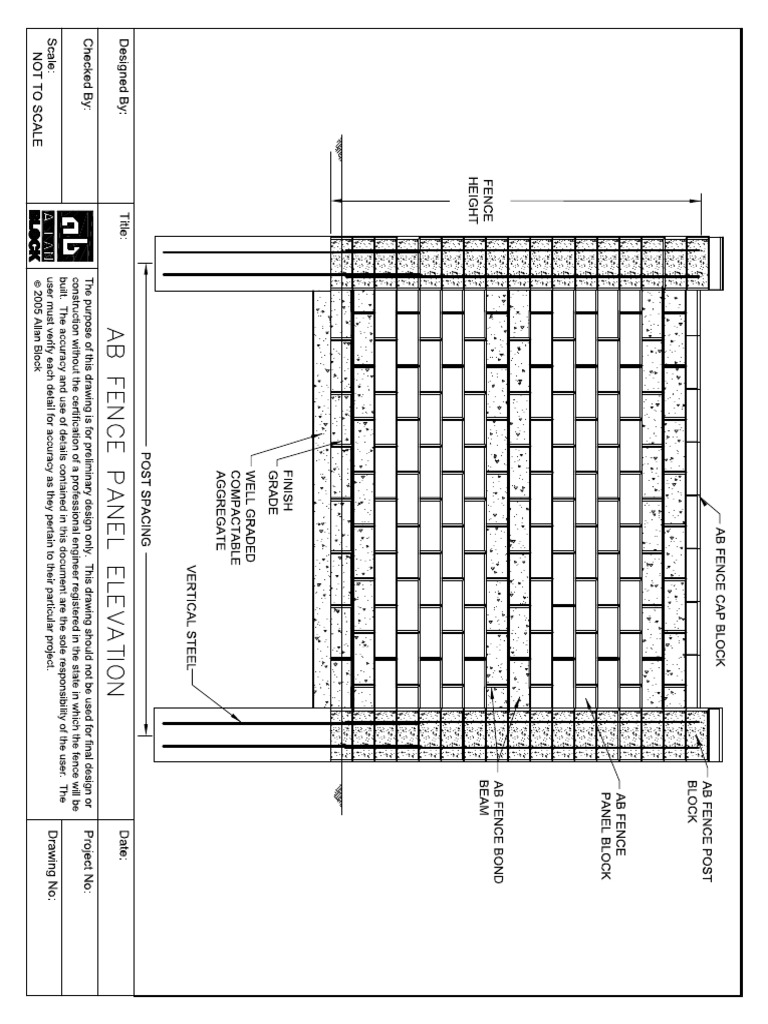 AB Fence Fence Panel Elevation 2005 | PDF