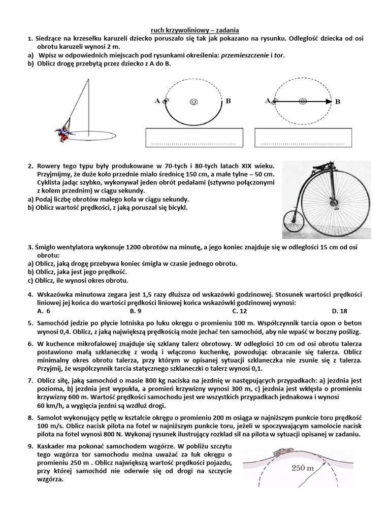 Ruch Krzywoliniowy | PDF