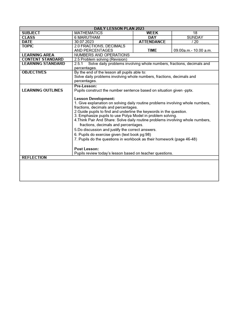 MATHS 6 MARUTHAM 2.5 PROMLEM SOLVING (Revision 1) | PDF
