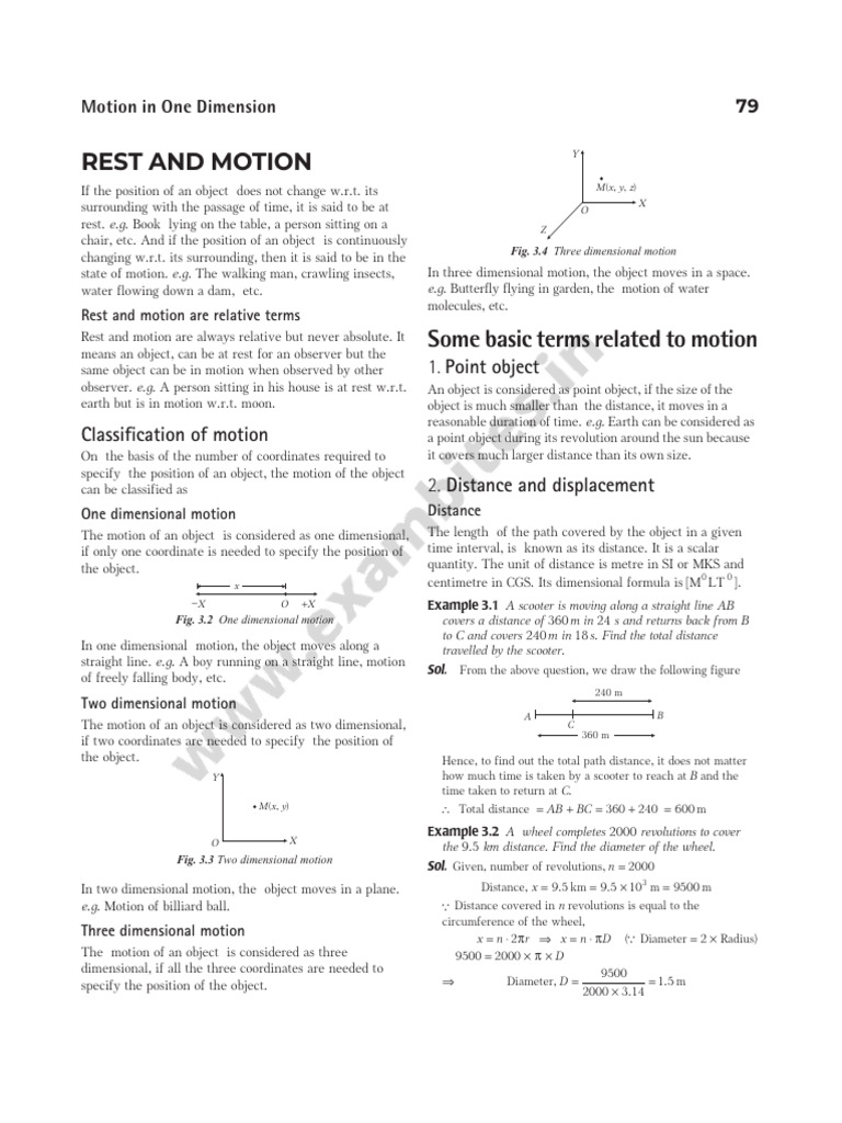 Motion in One Dimension | PDF | Acceleration | Velocity