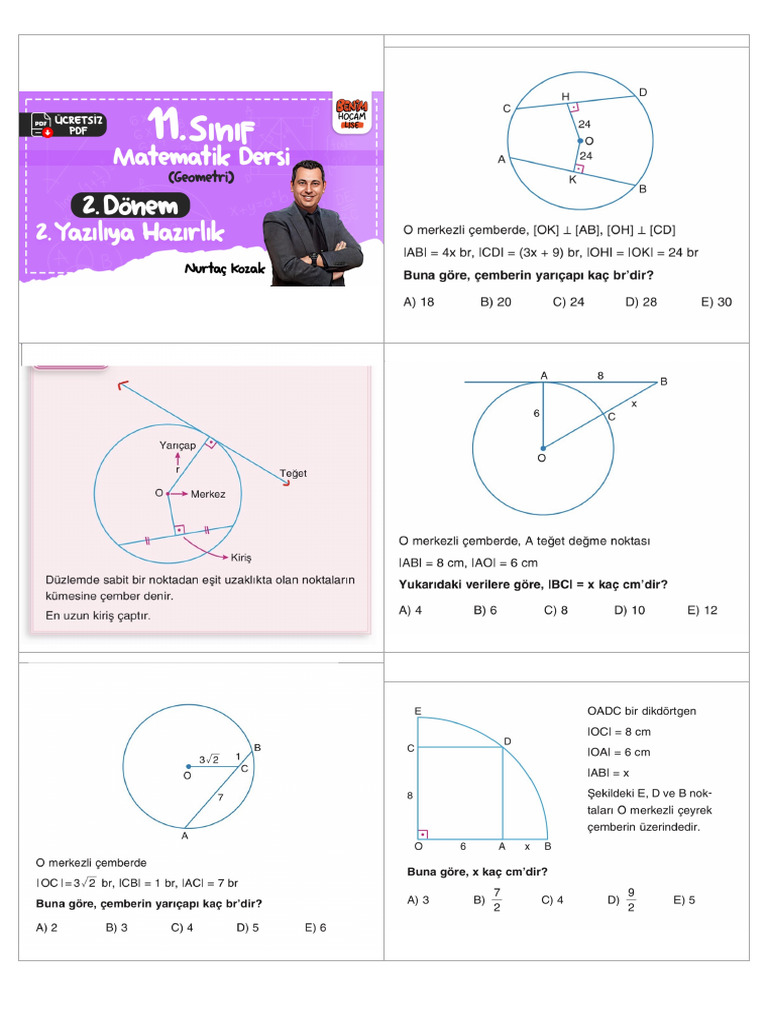 Sınıf Geometri - Birleştirilmiş Slayt | PDF