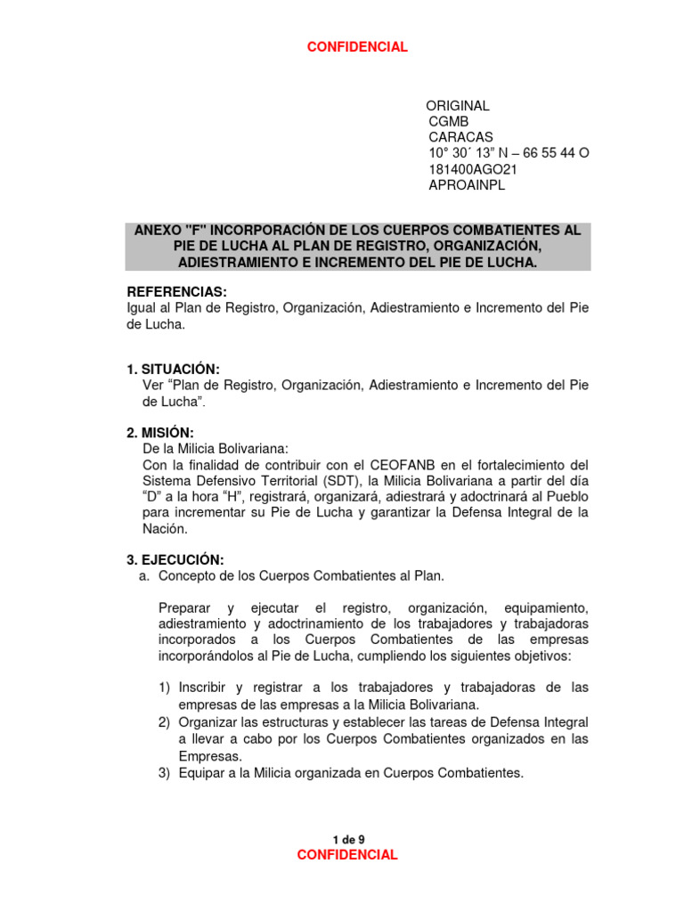 Cuerpos Combatientes y Cptt | PDF | Business