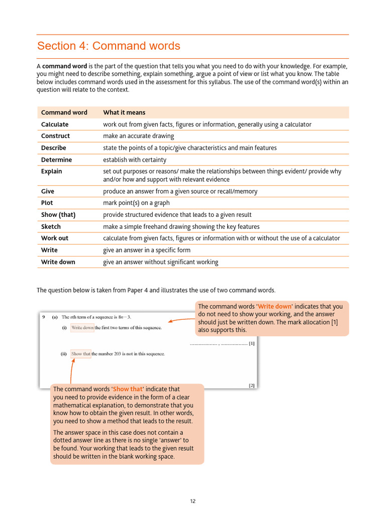 Math Learner Guide Pdf Numbers Question