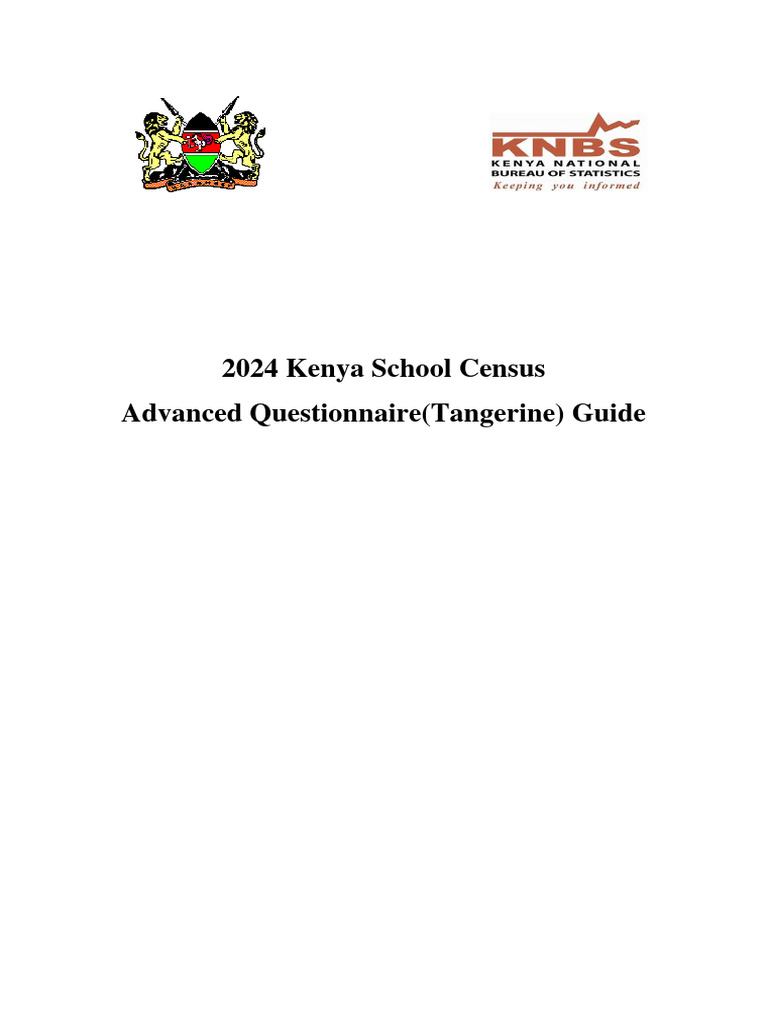School Census Advanced Questionnaire Tool (Tangerine) - Guide | PDF ...