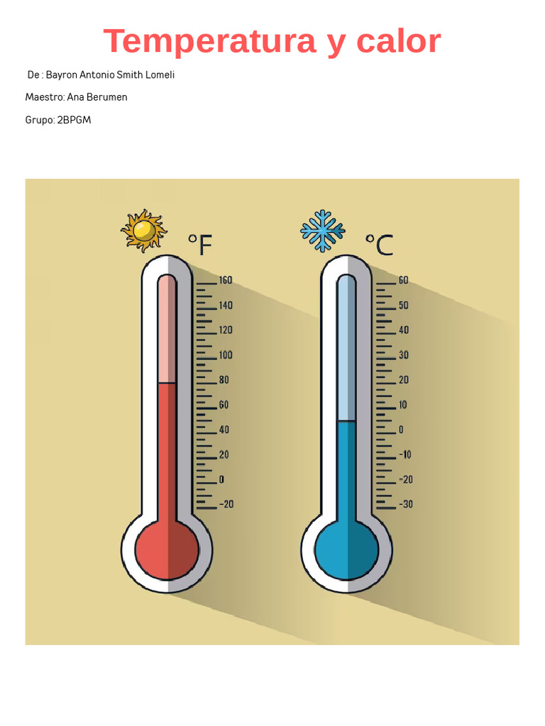 Temperatura y Calor | Descargar gratis PDF | Temperatura | Calor