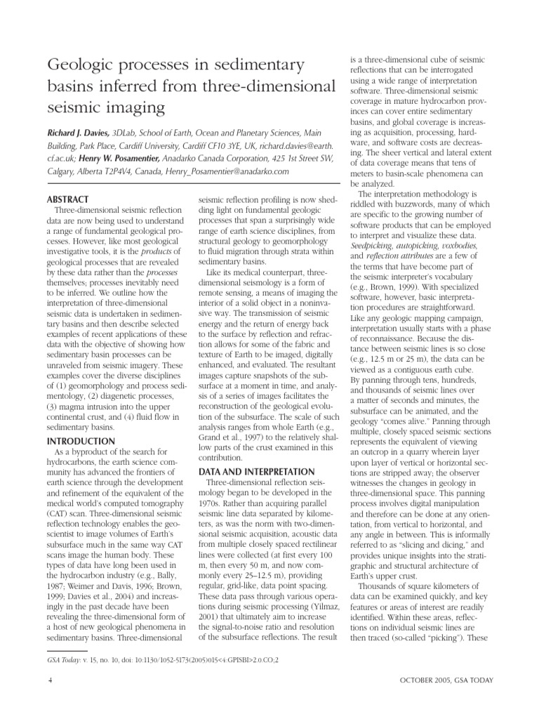 Geological Process | Download Free PDF | Geology | Reflection Seismology
