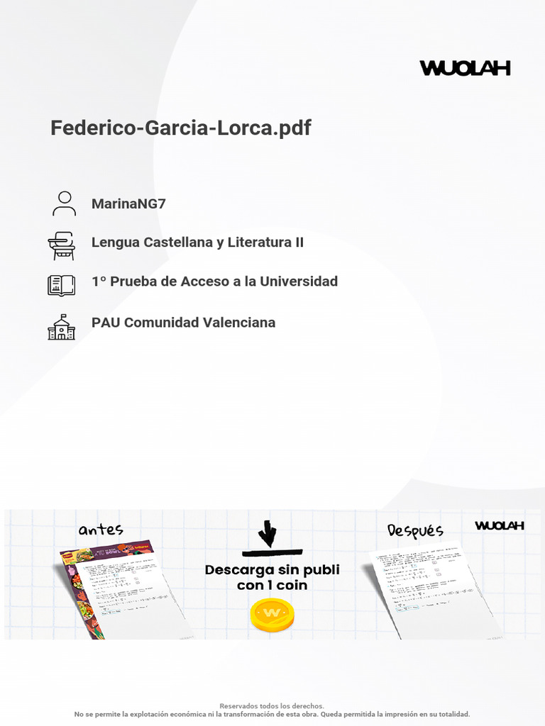 Federico Garcia Lorca | PDF | Federico García Lorca